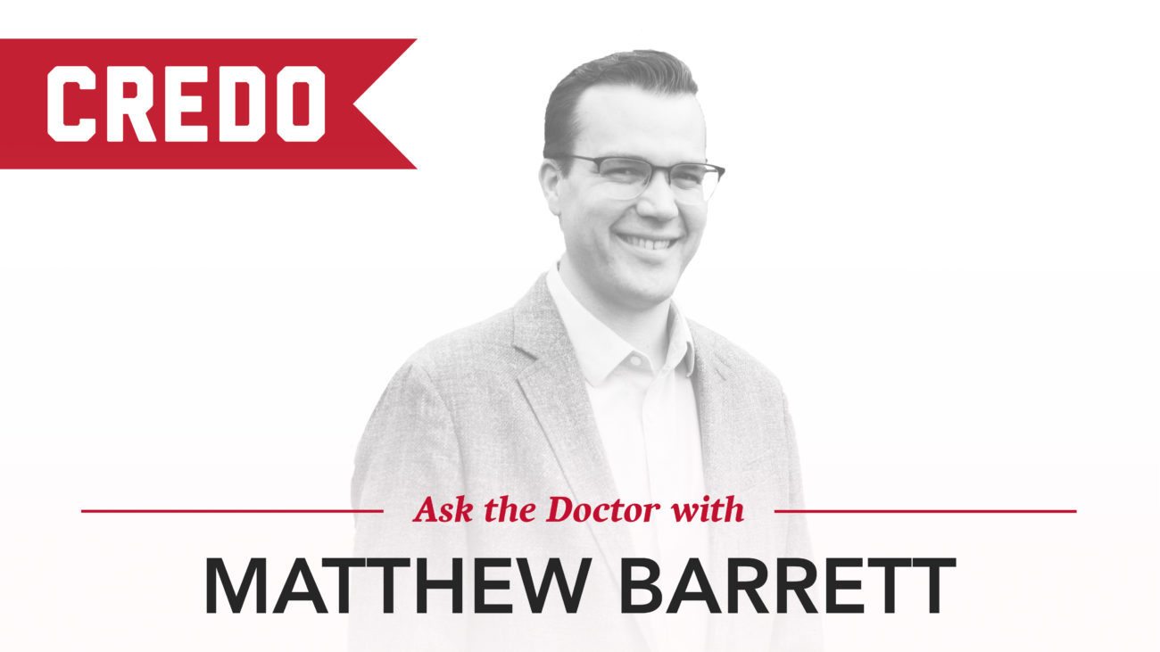 Does God change? New Credo video with Matthew Barrett - Credo Magazine
